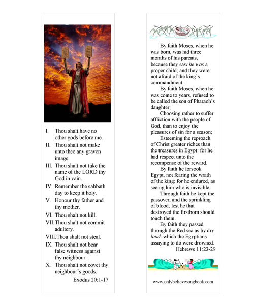 Only Believe Songbook - Bookmarks